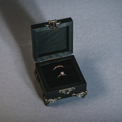 Gothic Ring Box 🖤 Handmade Gothic Wedding Ring Boxes
